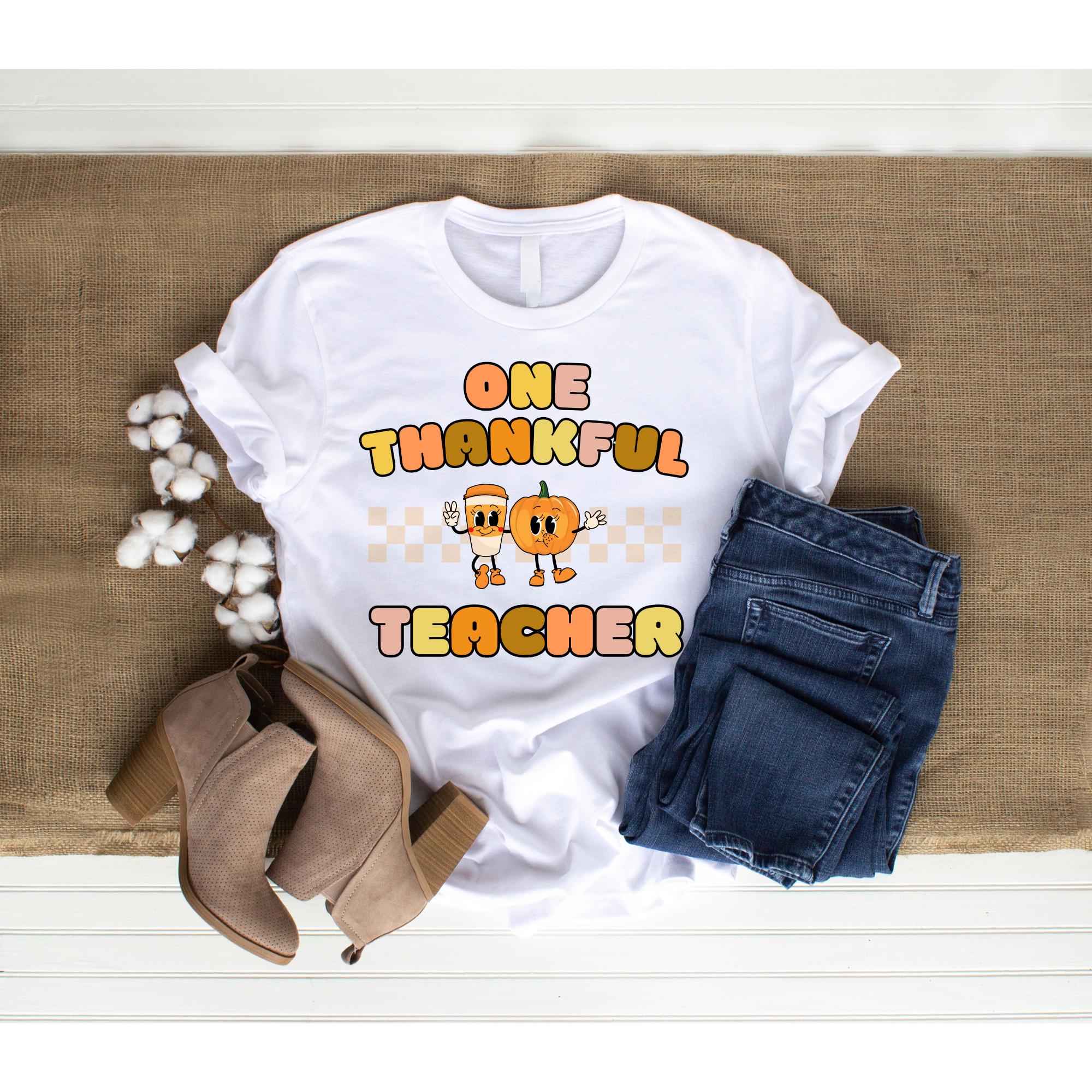 One Thankful Teacher PNG - Etsy