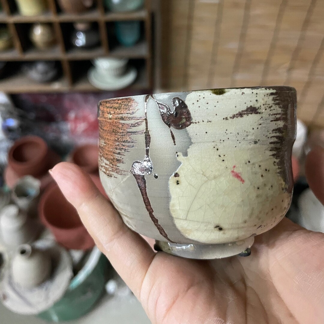 Raku Yaki Tea Cup Wood Fired Tea Coffee Whiskey Mug Handmade - Etsy
