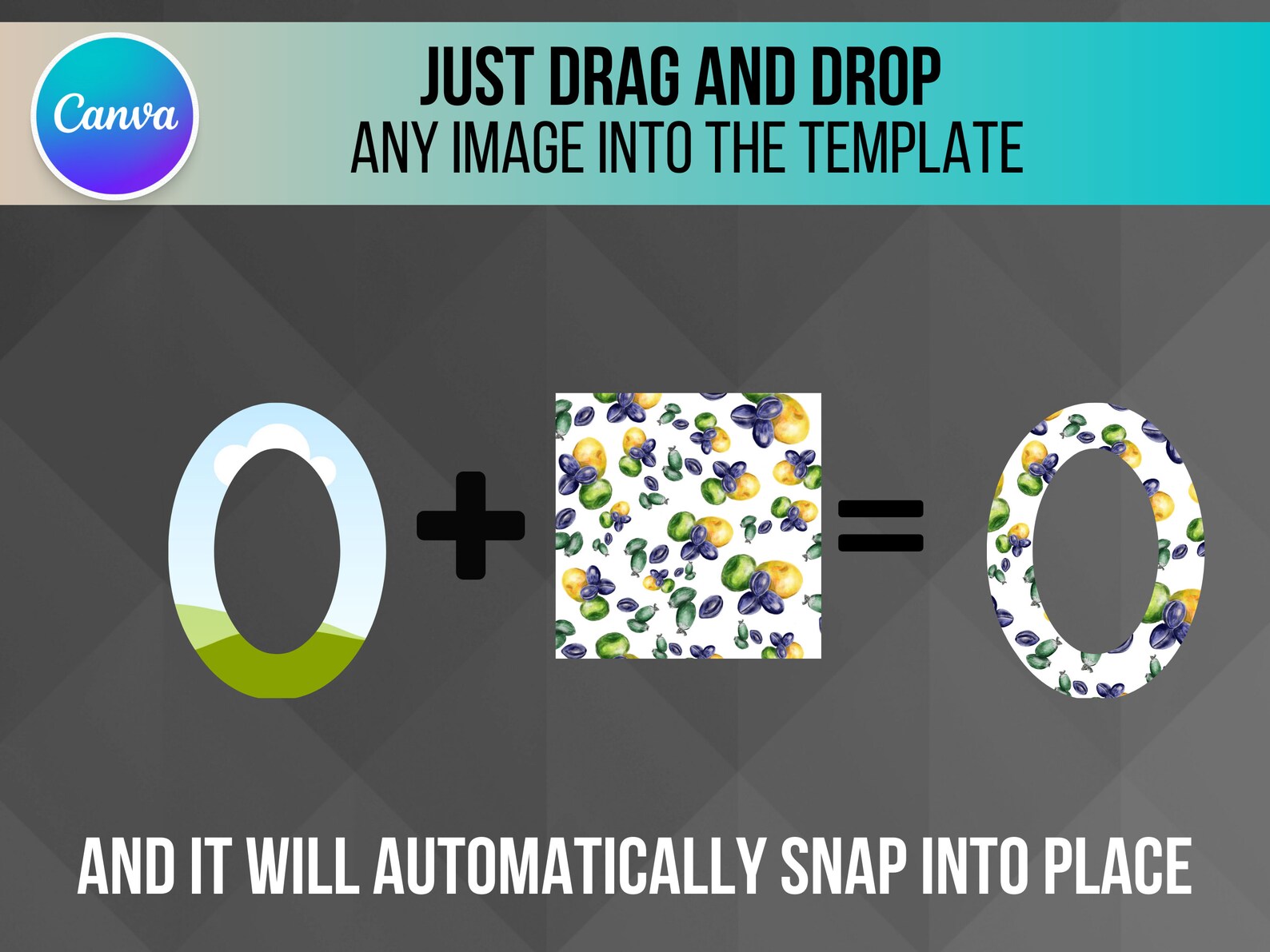 Canva Frame Font, Editable Template, Canva Frame Font Alphabets and ...