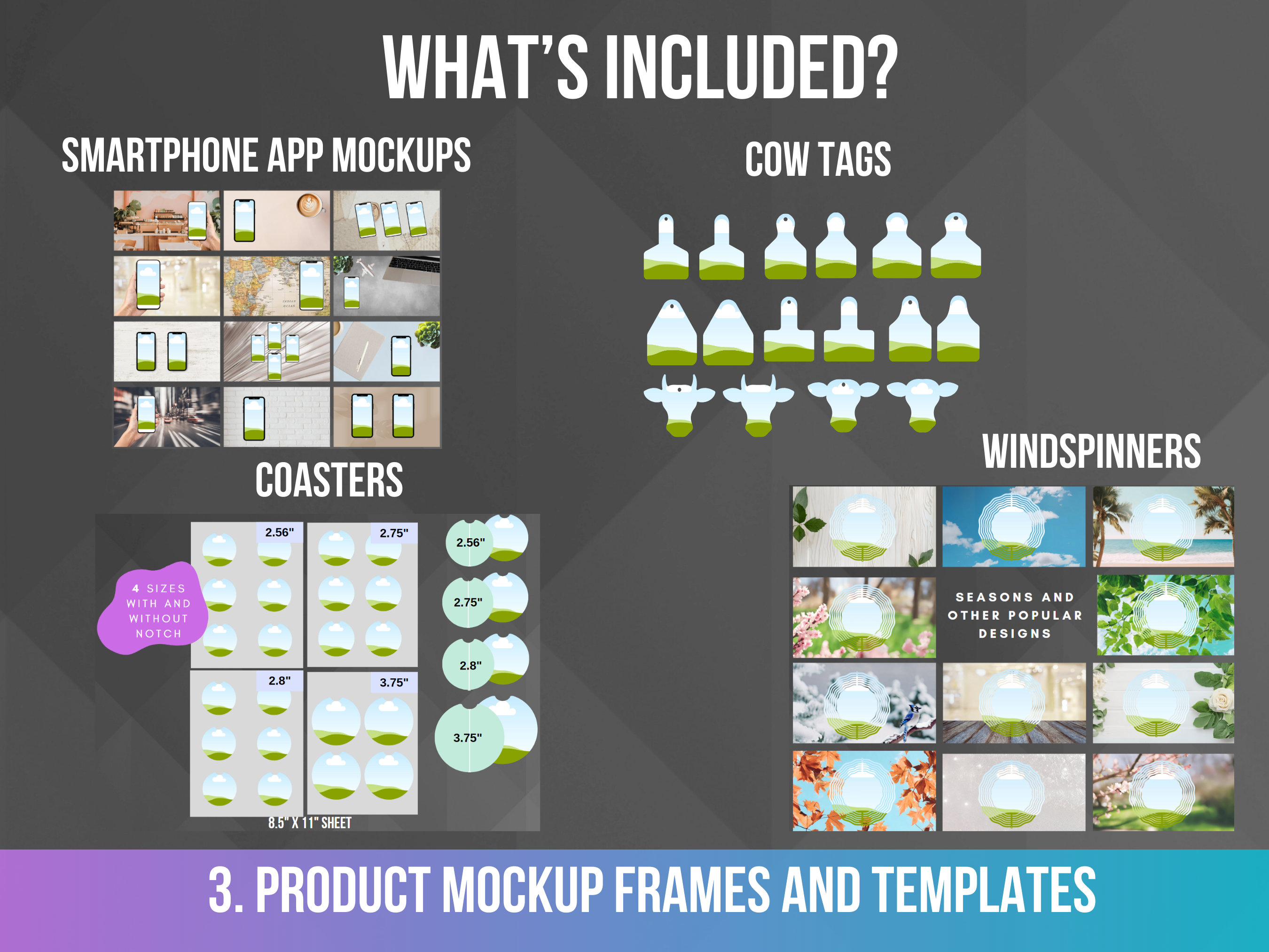 ENTIRE STORE Mega Bundle, Editable Canva Frames Template, Drag and Drop ...