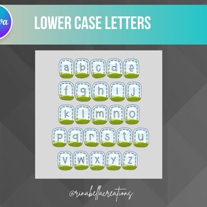 Canva Frame Alphabet, Editable Template, Canva Frame Stitch Letters ...