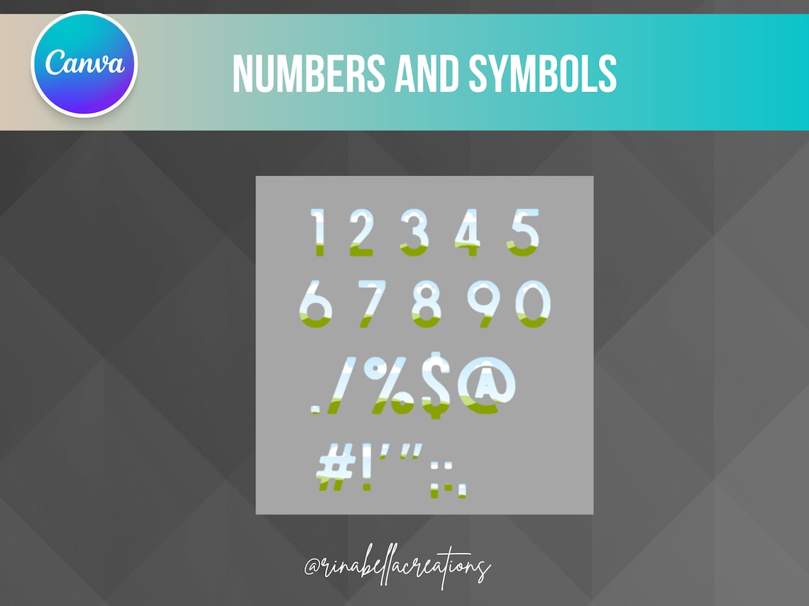 Canva Frame Font, Editable Template, Canva Frame Font Alphabets and ...