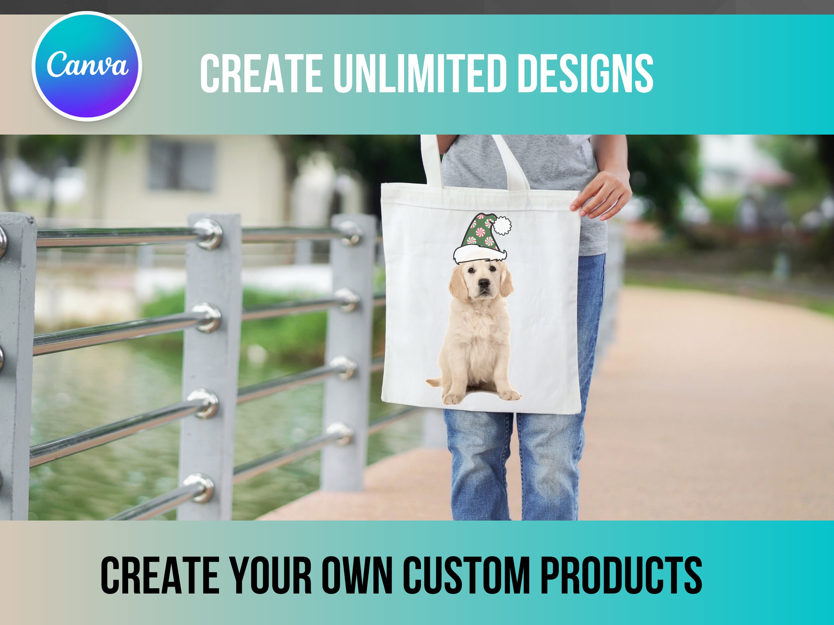 Canva Frames Santa Hat, Editable Template, Canva Frame Christmas, Fill ...