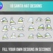 Canva Frames Santa Hat, Editable Template, Canva Frame Christmas, Fill ...