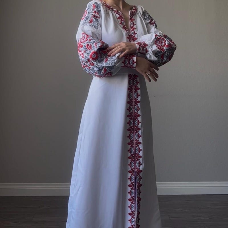 Ukrainian Embroidery Dress - Etsy