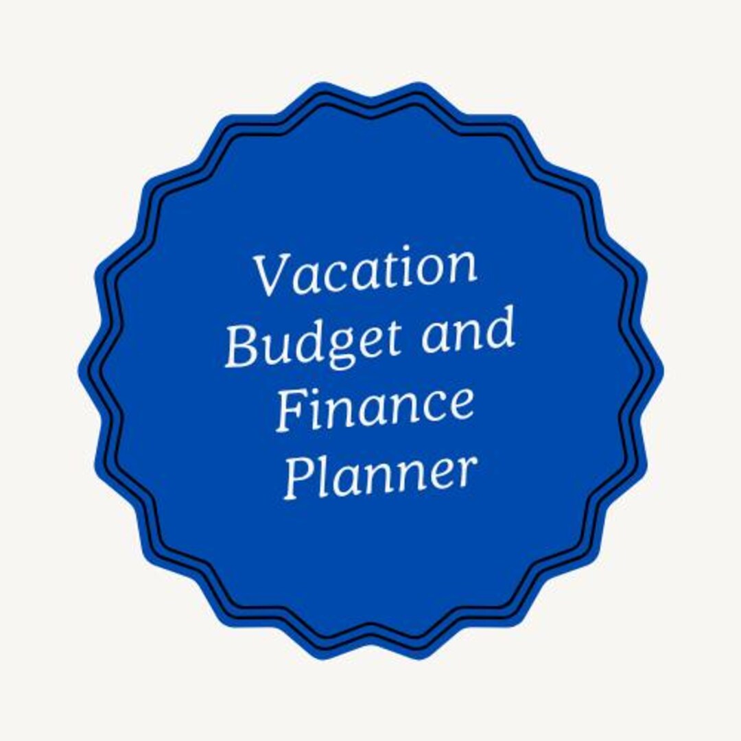 Vacation Budget and Finance Planner digital - Etsy