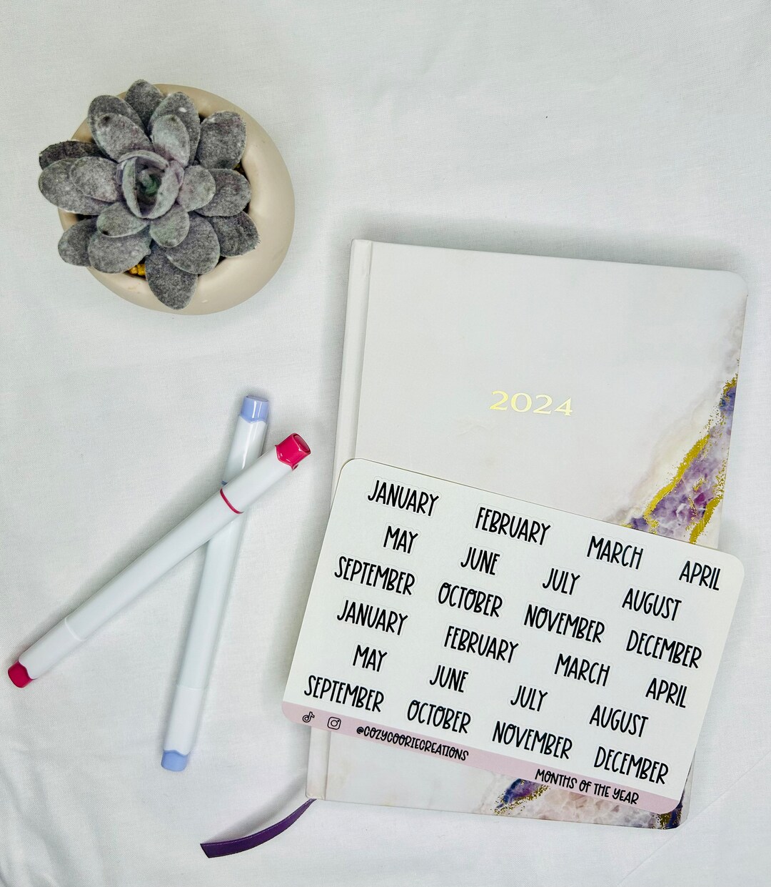 Planner Stickers Months Bullet Journal Months Daily To-do Lists Monthly ...