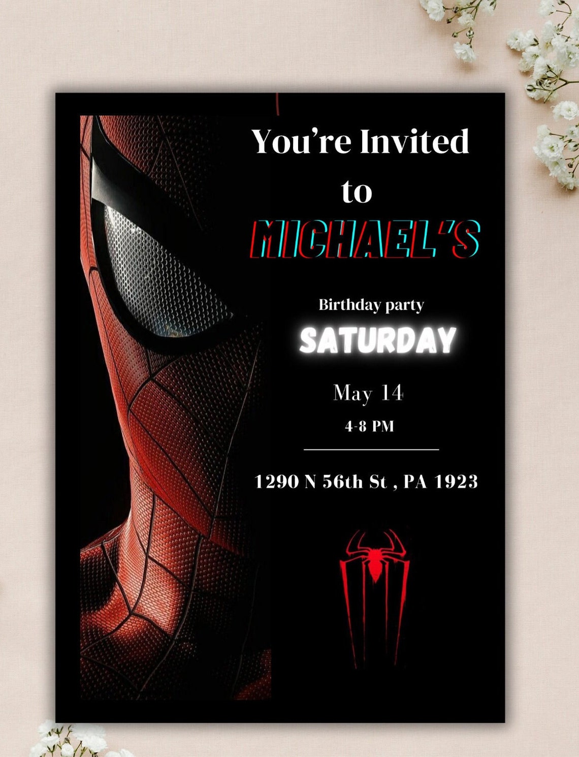 Spiderman Birthday Invitation, Spidey Birthday Invitation, Editable ...