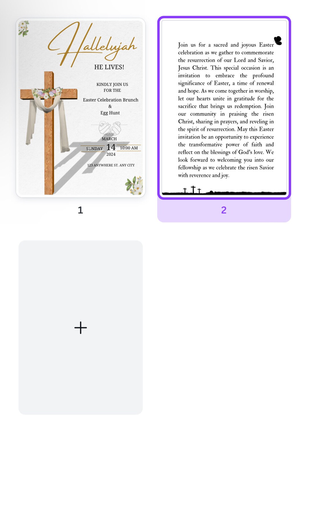 Religious Easter Invitation, Printable Egg Hunt Invitation, Download He ...