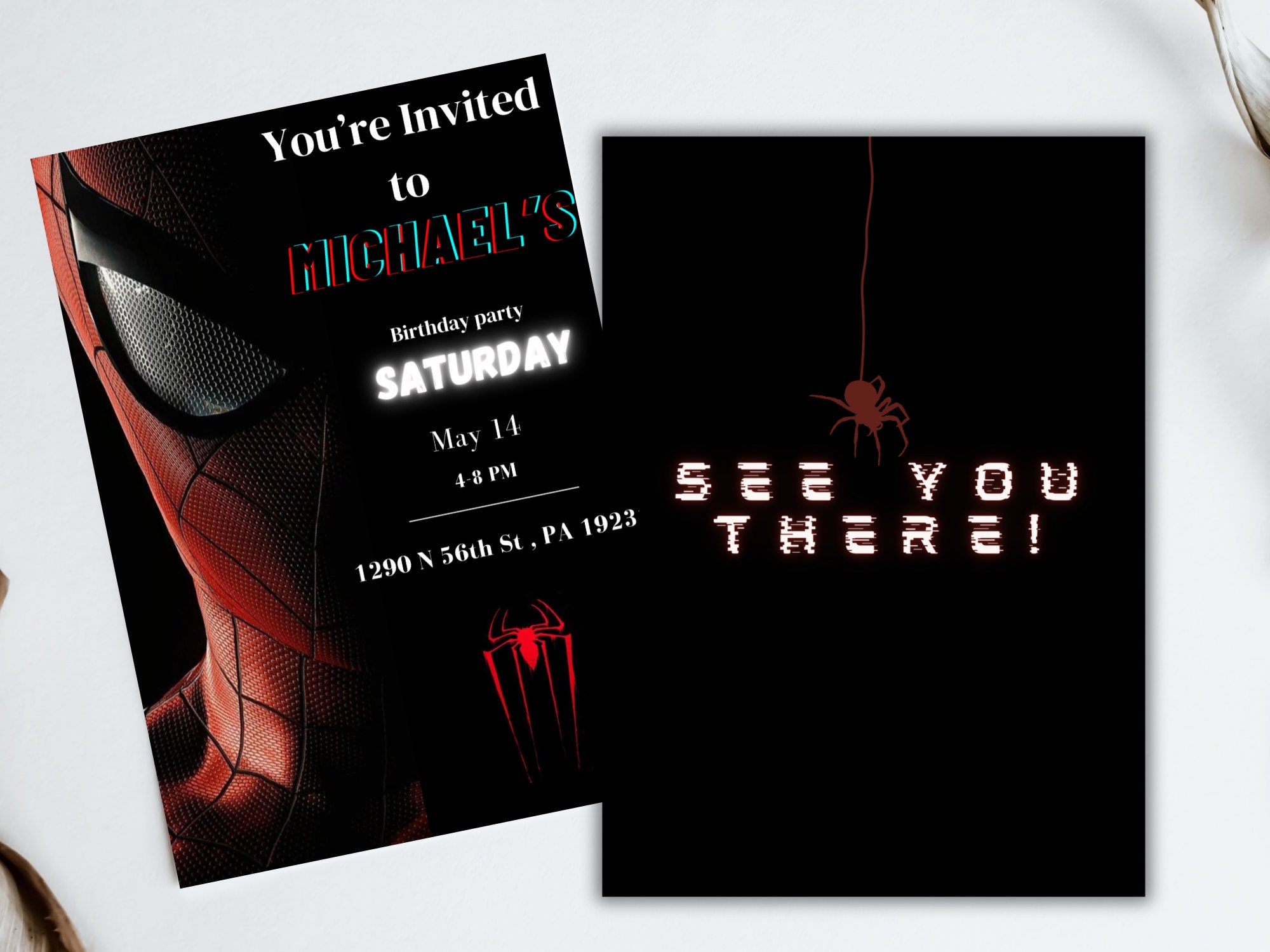 Spiderman Birthday Invitation, Spidey Birthday Invitation, Editable ...