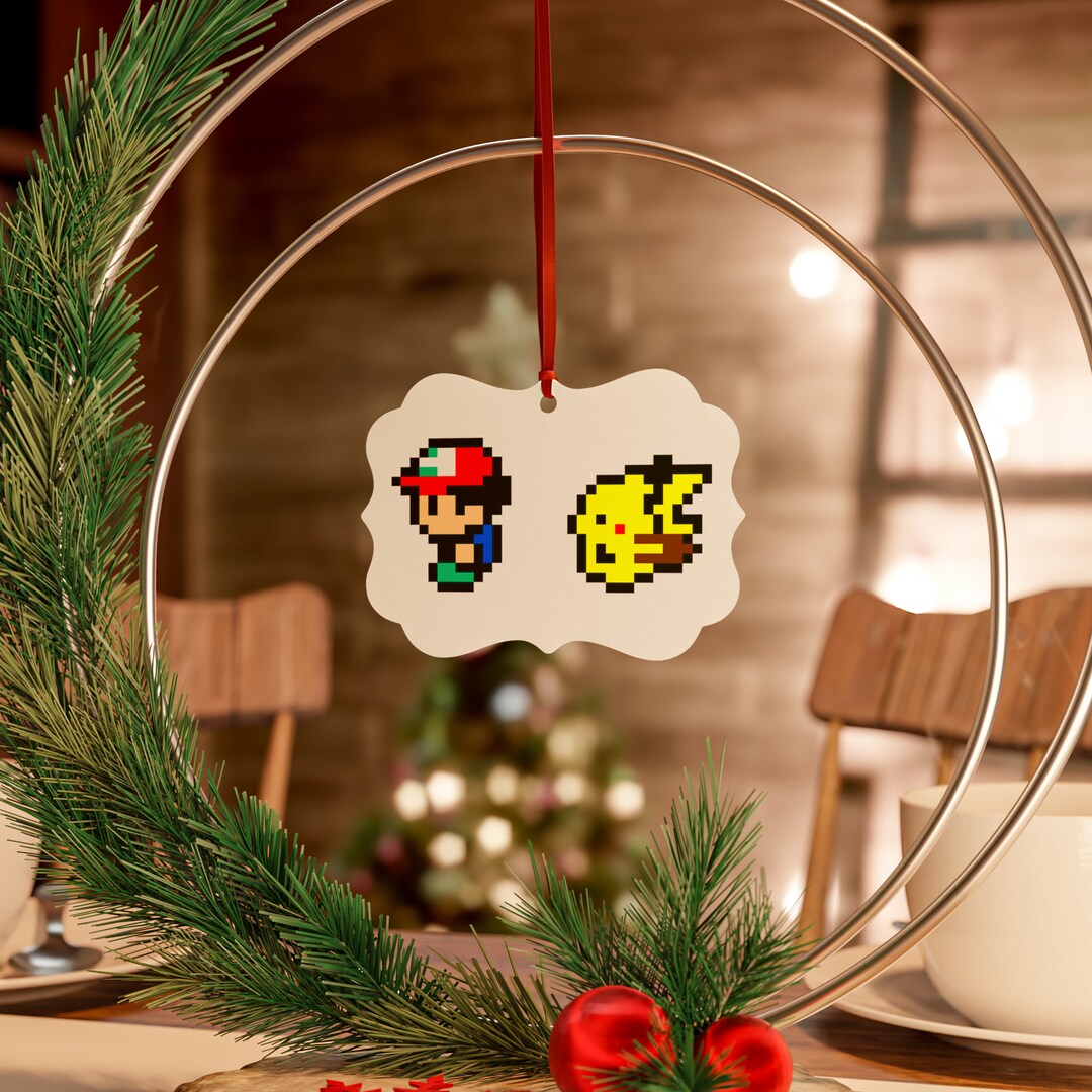 Pokemon Yellow Ash Pixelated Aluminum Ornaments 1pc 5pcs - Etsy