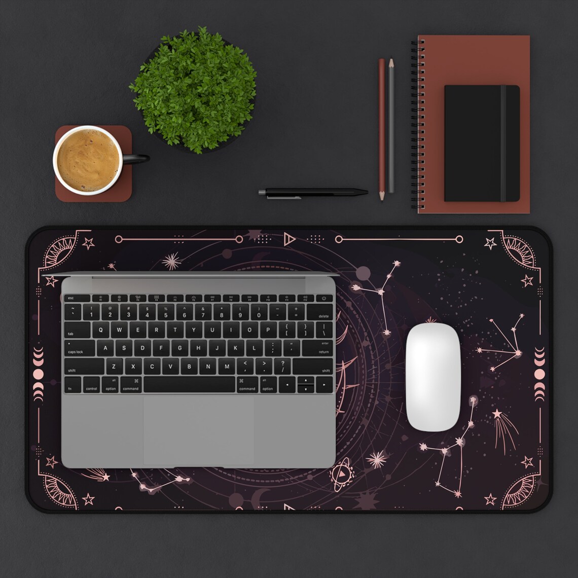 Purple Witchery Desk Mat: Magical Designs Perfect for Gamers & Anime ...