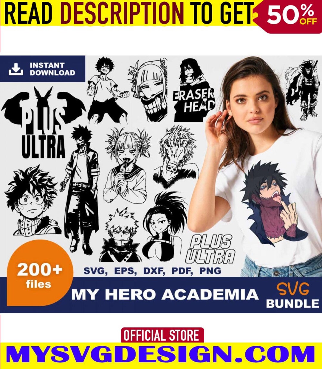 200 My Hero Academia Svg Bundle - Etsy