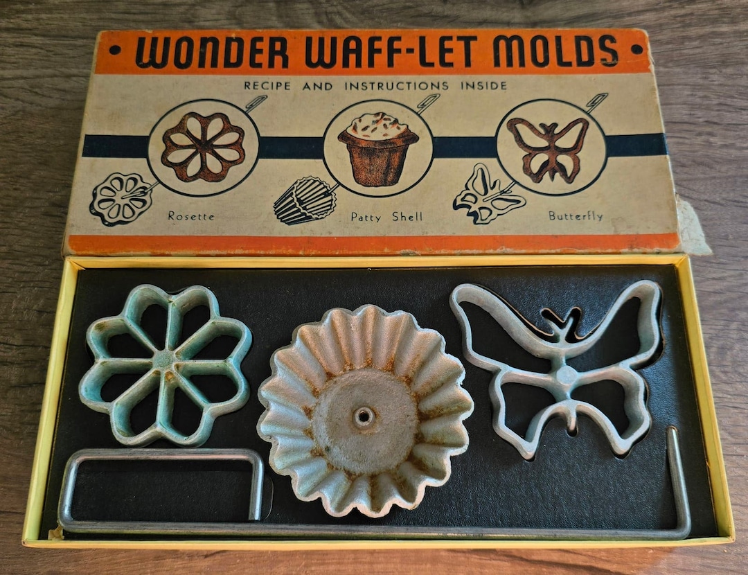 Vintage Wonder Waff-let Molds | Original Box | Lit Brothers | Butterfly ...