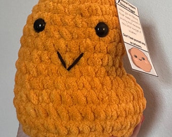 Emotional Support Chicken Nugget, Crochet Chicken Nugget, Positive Gift ...