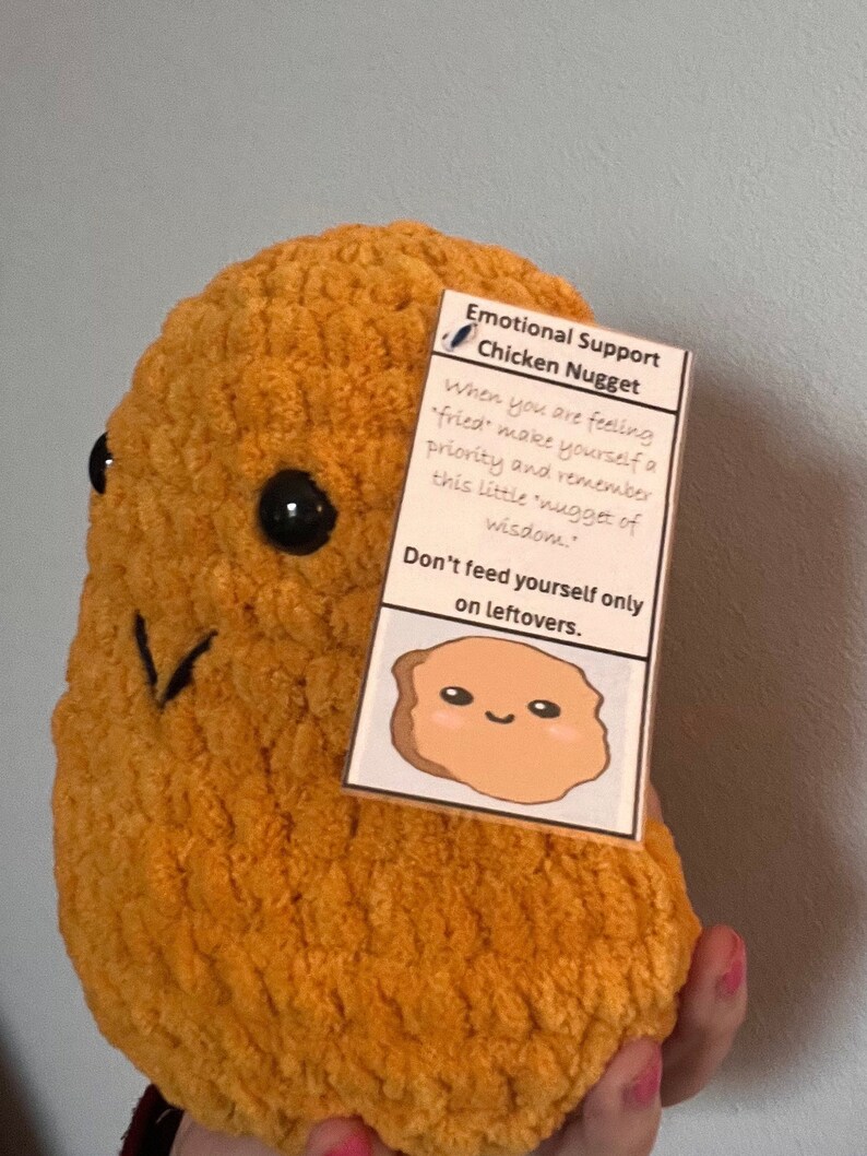 Emotional Support Chicken Nugget - Etsy