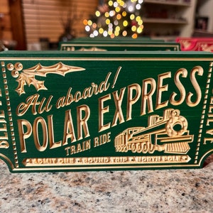 Polar Express Sign, Christmas Sign, Polar Express, Believe, Train Sign ...