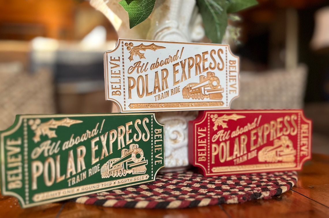 Polar Express Sign, Christmas Sign, Polar Express, Believe, Train Sign ...