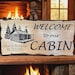Personalized Rustic Wooden Cabin Sign: Custom Family Name Outdoor Decor ...
