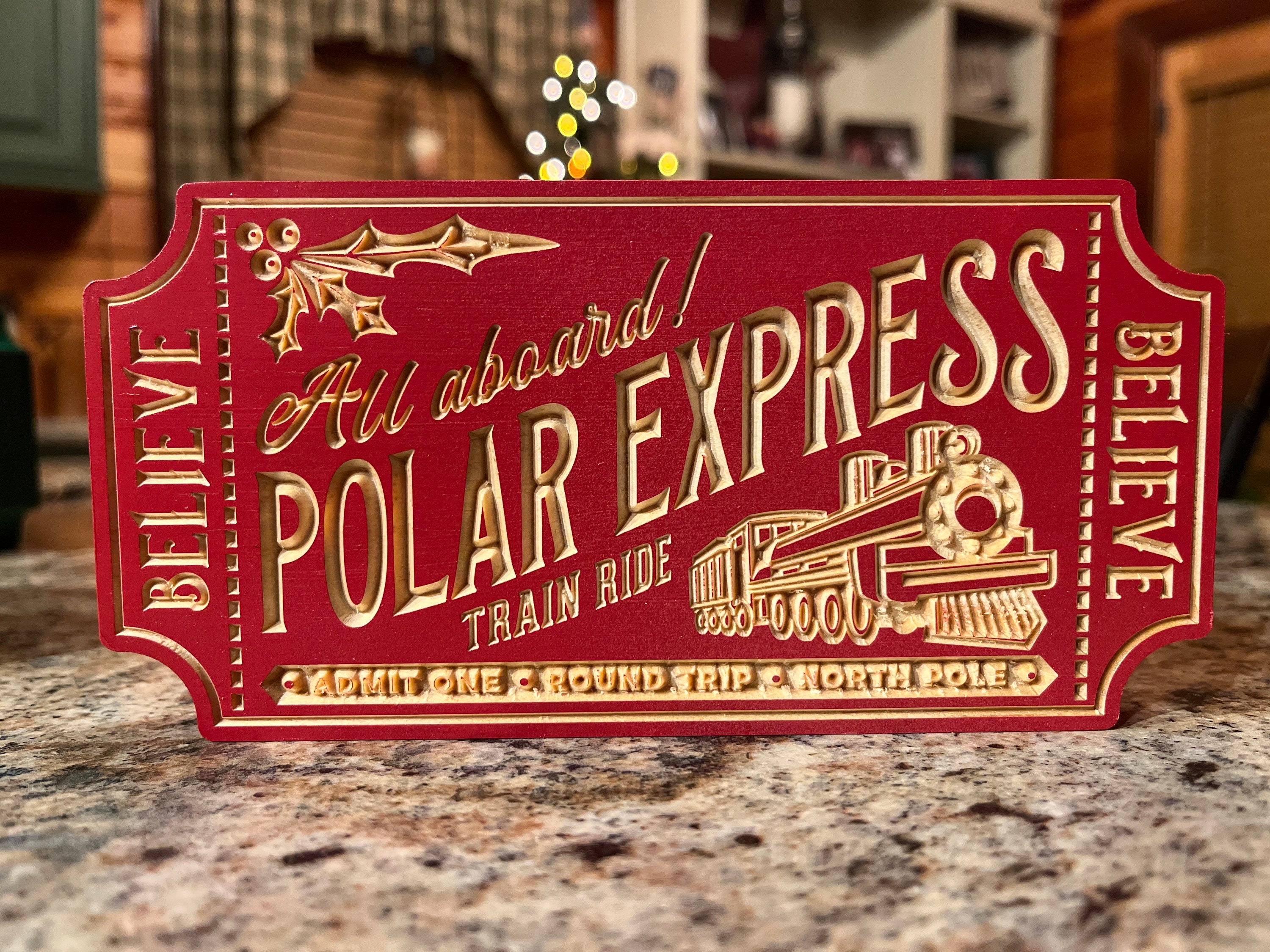 Polar Express Sign, Christmas Sign, Polar Express, Believe, Train Sign ...