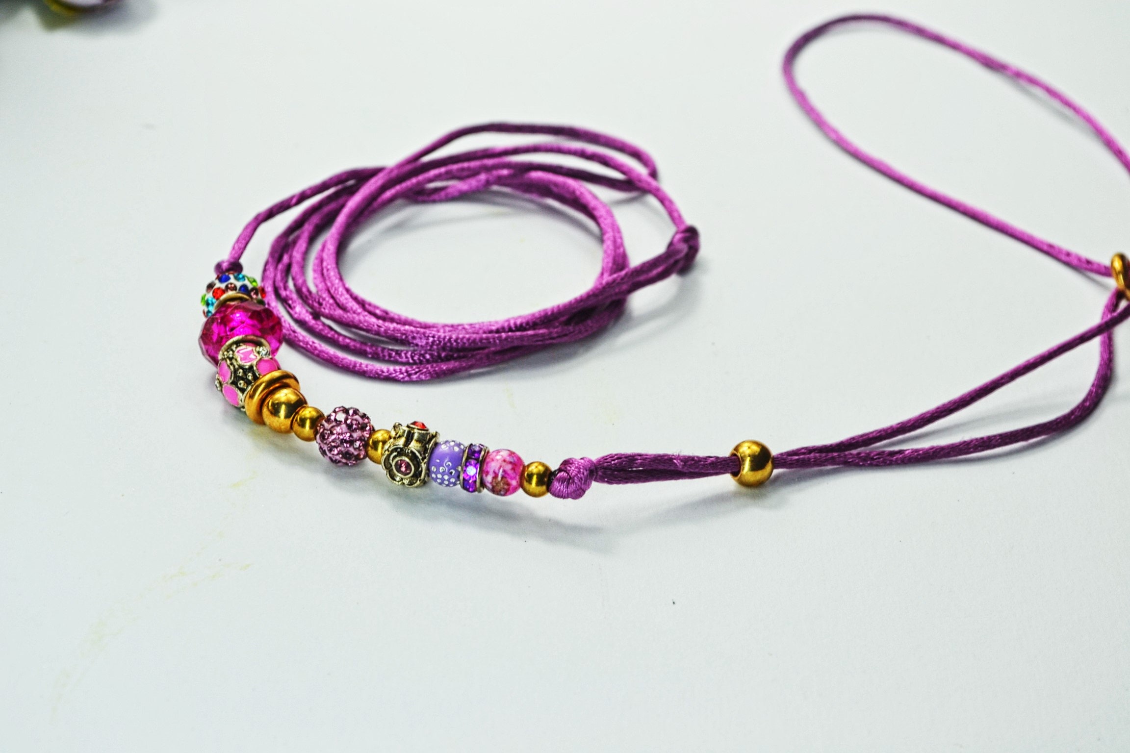 Purple Beaded Dog Show Lead Dog Show Leash Satin , Simply Dog Show Lead ...