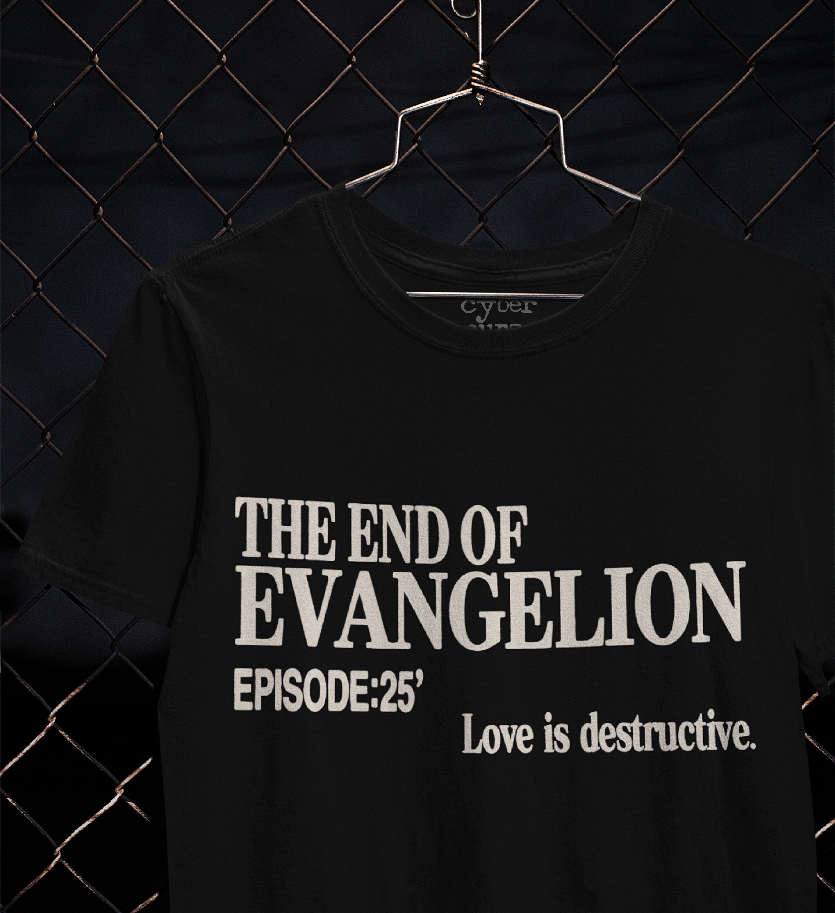 Eva Anime Love is Destructive Episode Title Card Shirt, Crewneck - Etsy