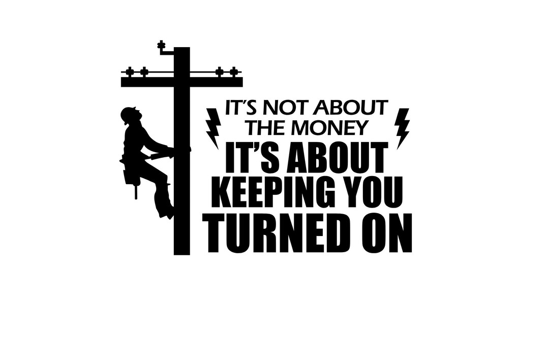 Lineman SVG, Its Not About the Money SVG - Etsy