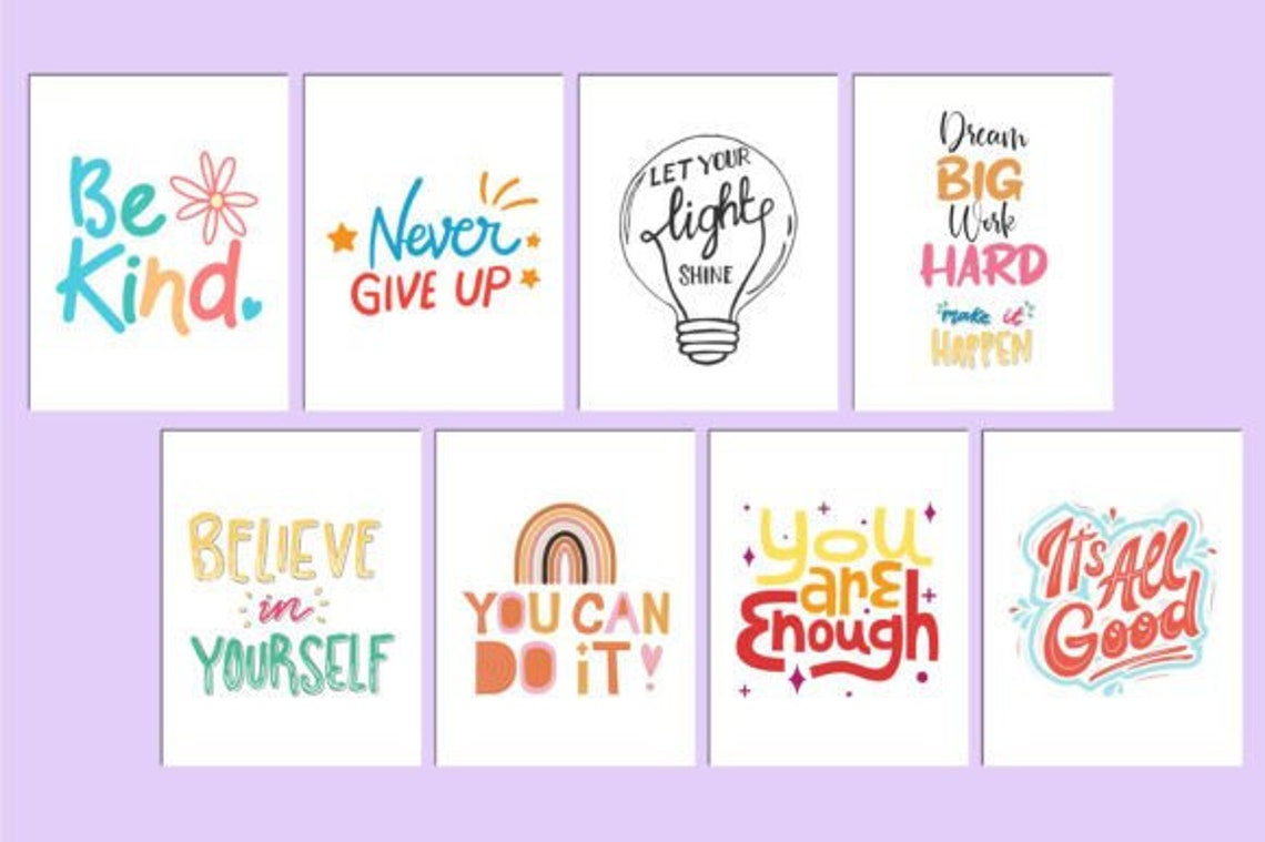 Kids Positive Affirmations for Canva - Etsy