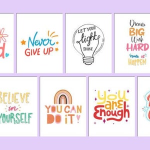 Kids Positive Affirmations for Canva - Etsy