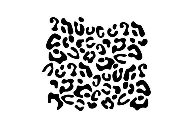 Leopard Print Stencil - Etsy
