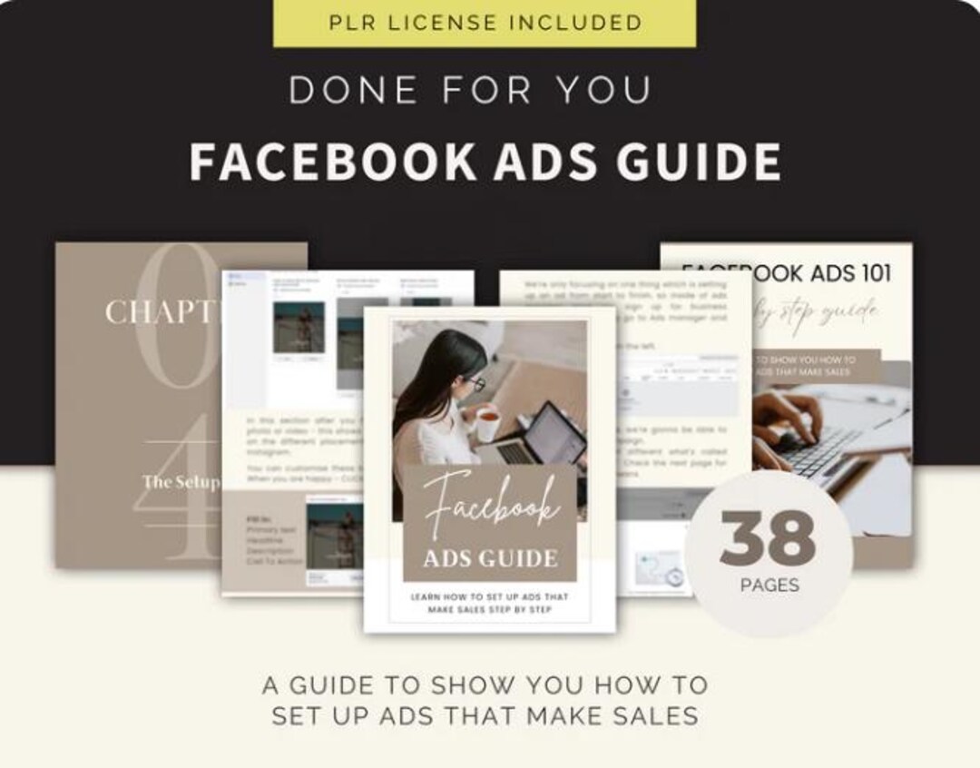 Facebook Ads Guide - Plr/commercial Use - Reusable *** - Etsy