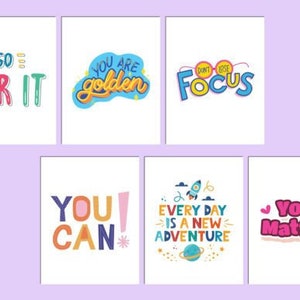 Kids Positive Affirmations for Canva - Etsy