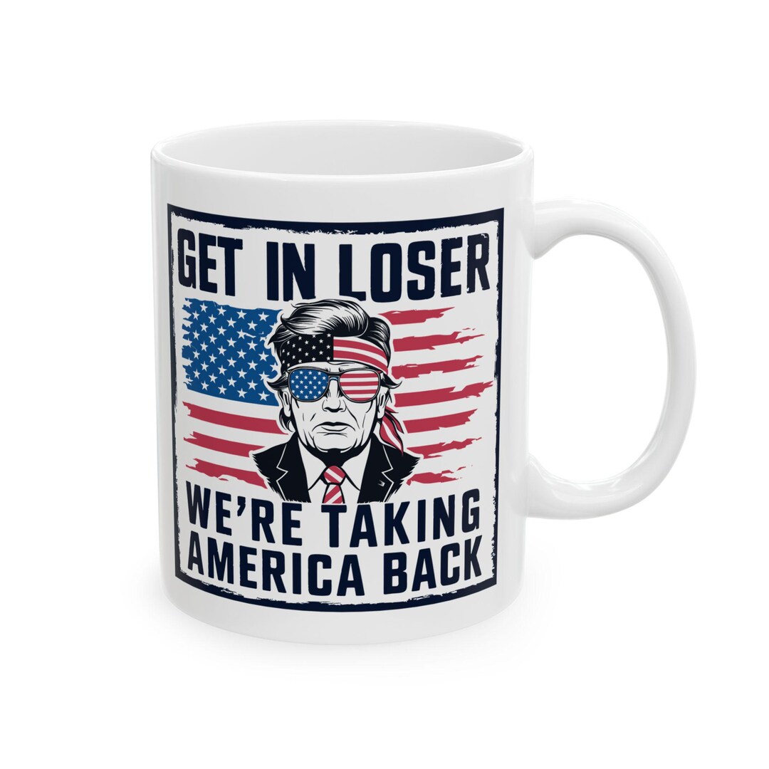 MAGA Trump Patriotic Ceramic Mug - Taking America Back, Coffee Lover ...
