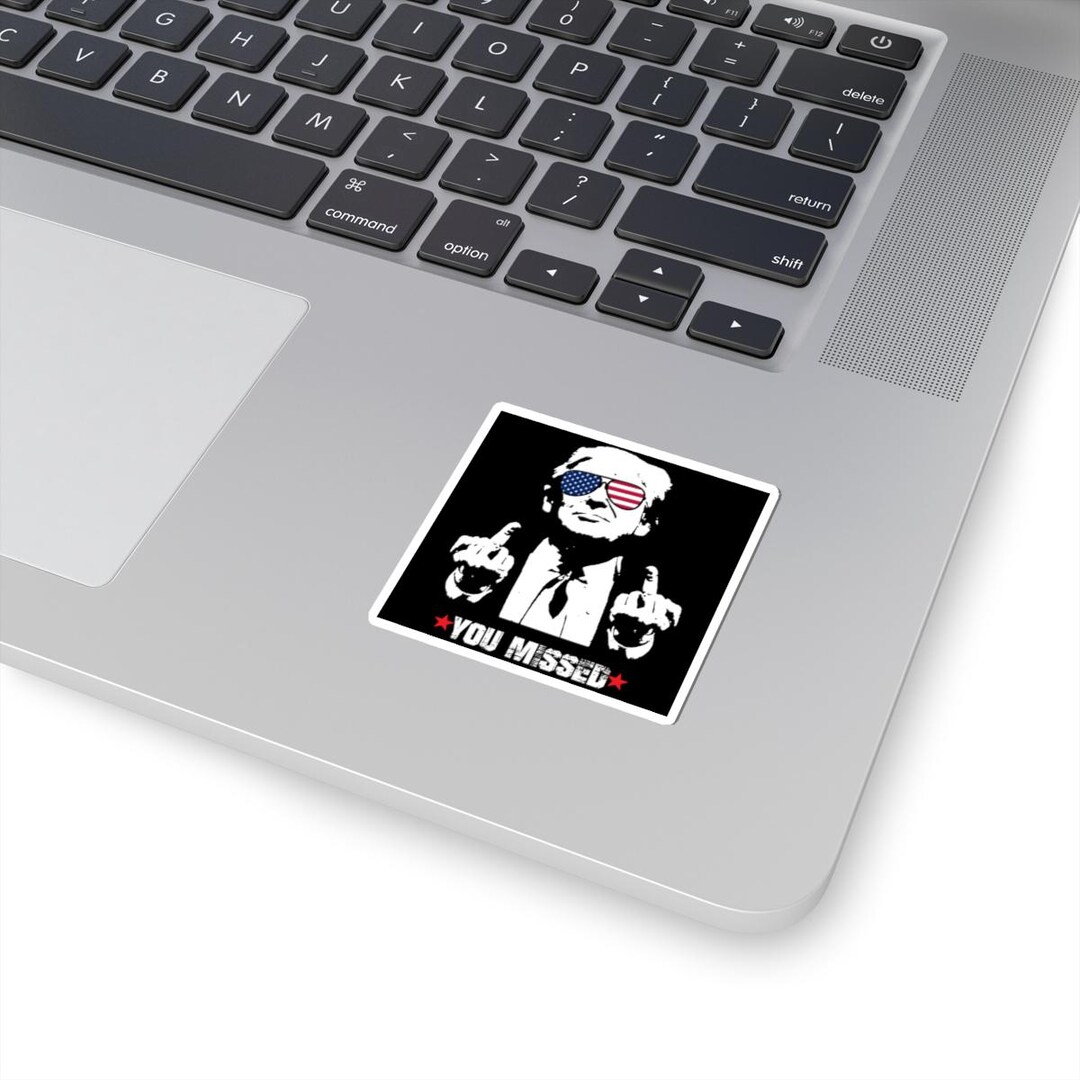 You Missed Sticker, Trump Rally Kiss-cut Stickers, 2024 Election ...