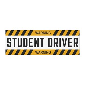 Student Driver Bumper Magnet, Warning Bumper Magnets, Learning to Drive ...
