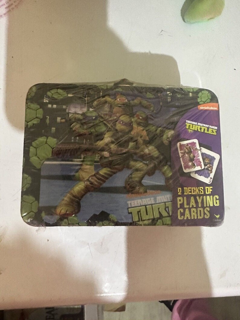 Nickelodeon TMNT Ninja Turtles Memory Match Game in Collectible Tin Box ...