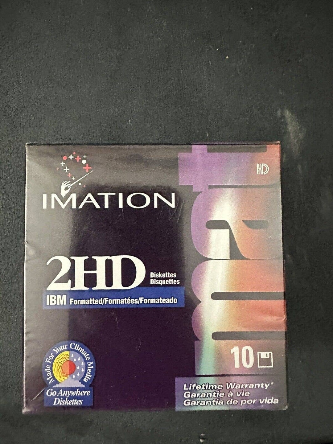 Imation 3.5 Floppy Disks Diskettes 10 Pack IBM Formatted 1.44MB 2HD New ...
