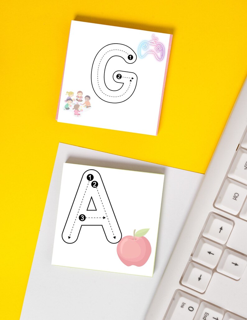 Easy Preschool Letter Tracing, Notepad Tracing Letters, Letter Tracing ...