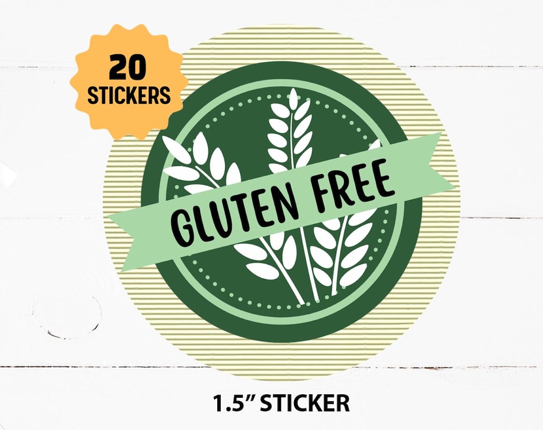 Gluten Free Stickers, Product Labelling, Ingredients Label, Essential ...
