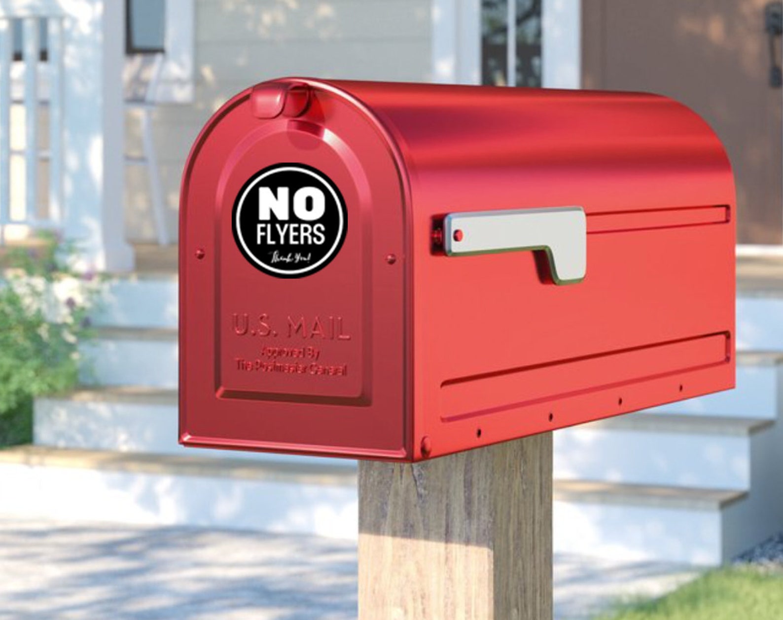 No Flyers STICKER, No Flyers Thank You, Mail Box Sticker, Mail Box ...