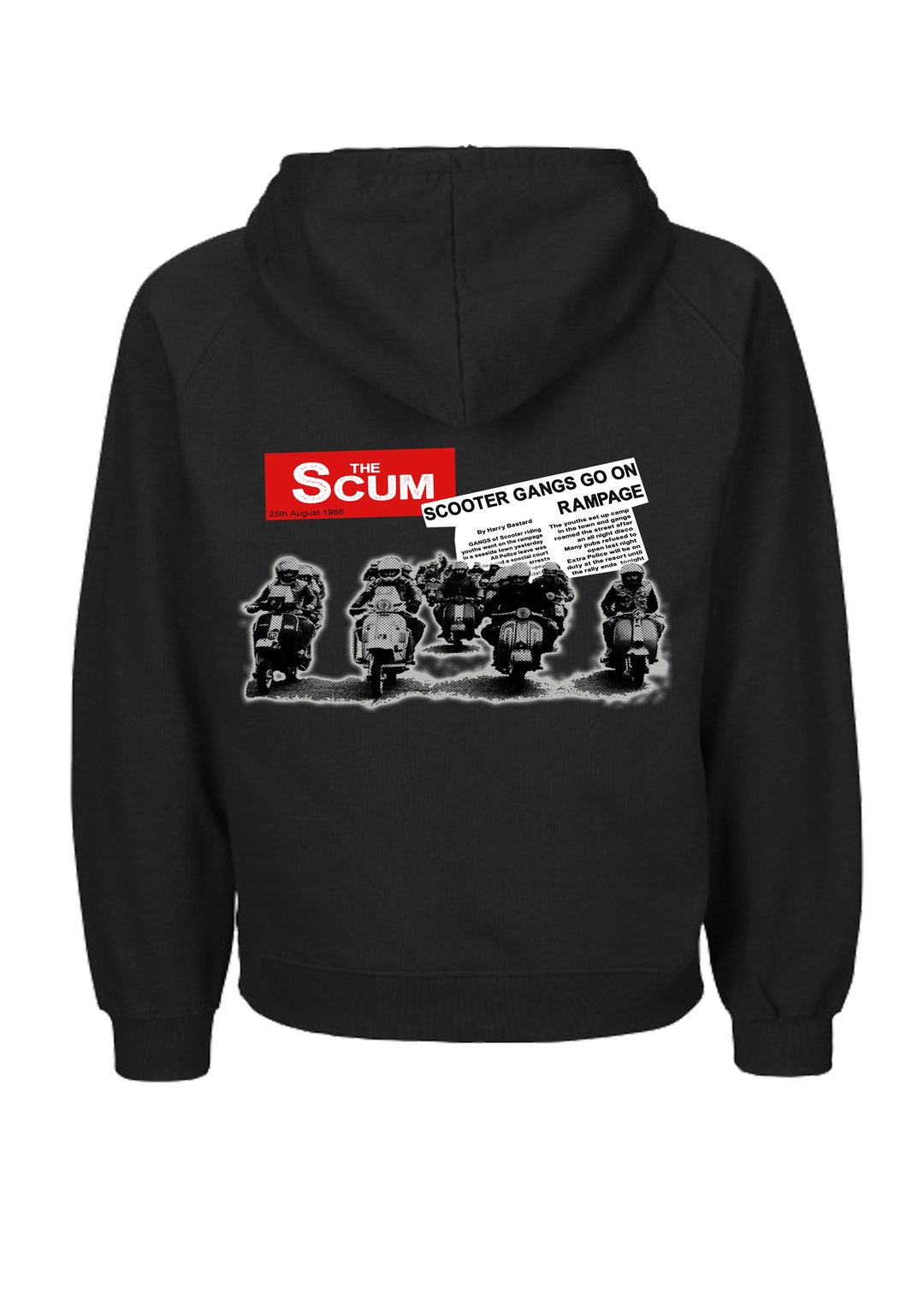 The Scum Scooterboy Hoodie. Vespa, Lambretta, Scooterboy, Scooterist ...