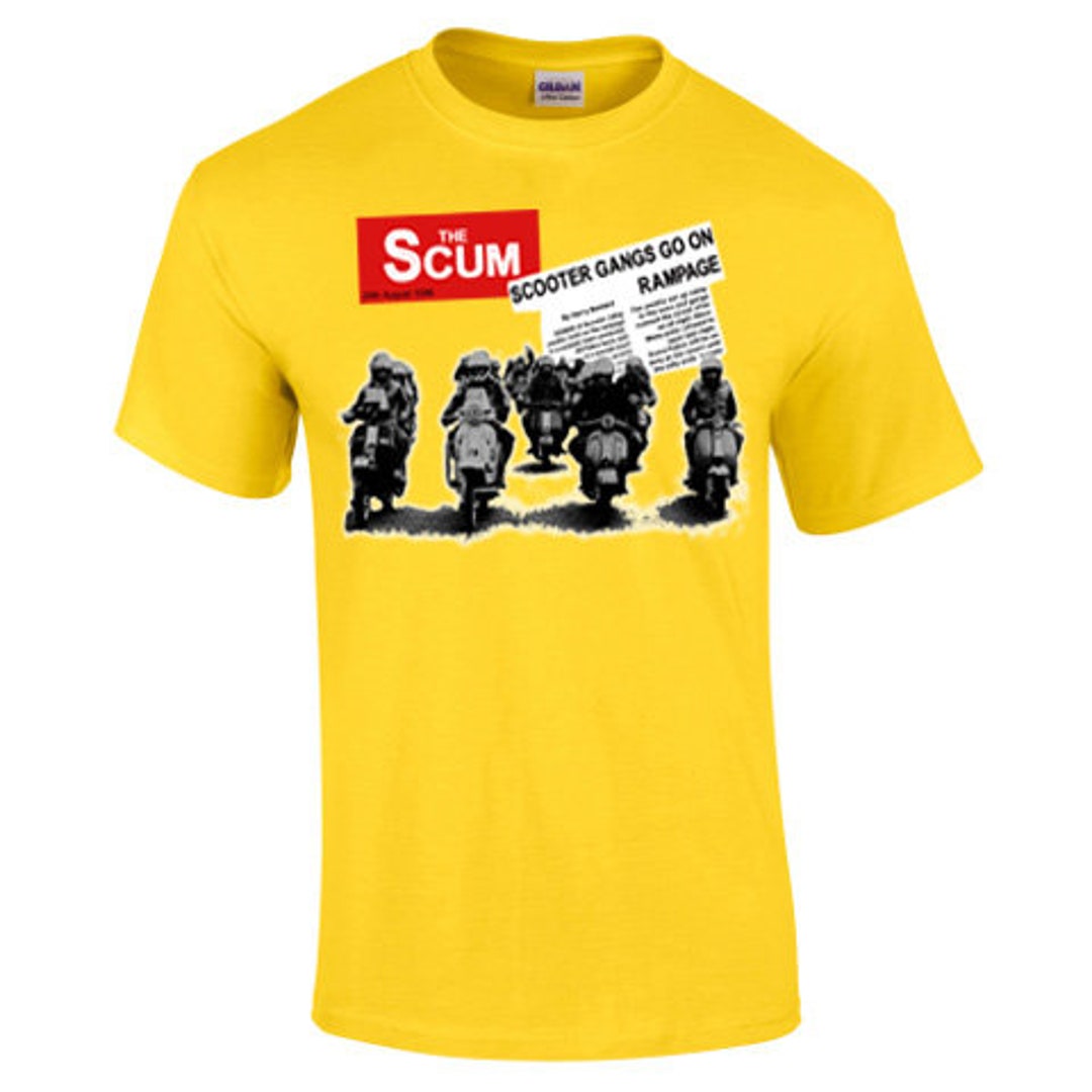 The Scum Classic Scooterboy T-shirt Scooterist Vespa - Etsy