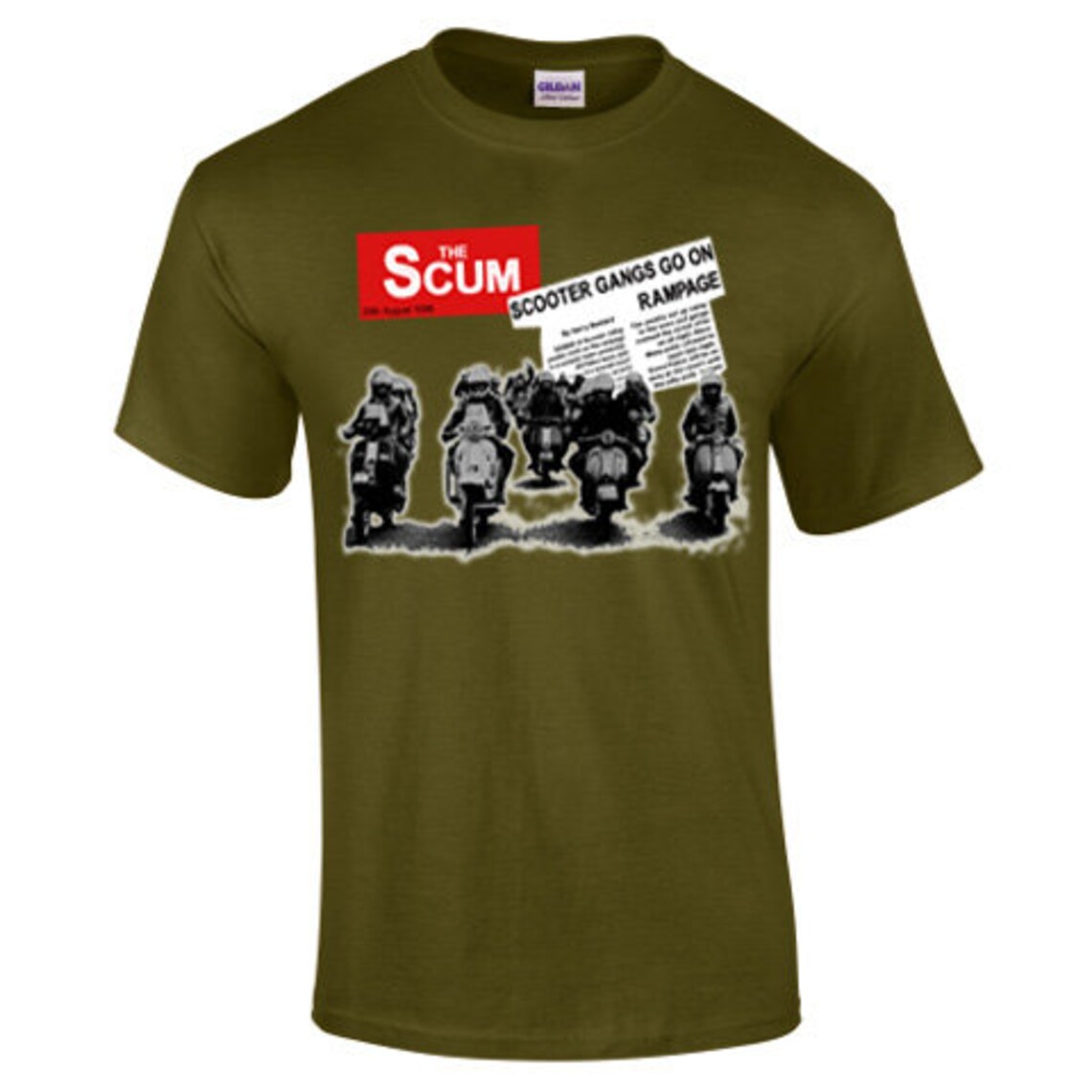 The Scum Classic Scooterboy T-shirt Scooterist Vespa - Etsy