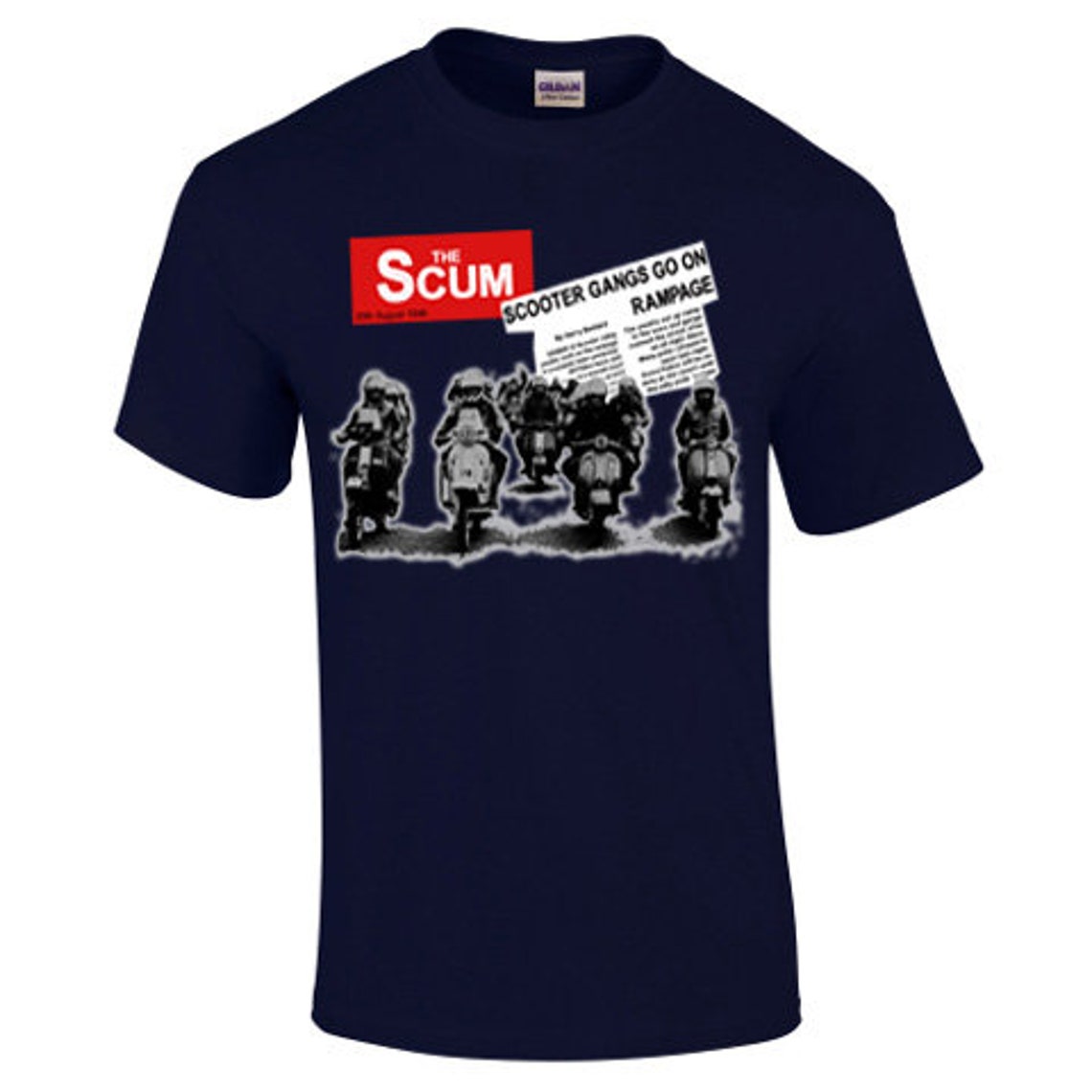 The Scum Classic Scooterboy T-shirt Scooterist Vespa - Etsy