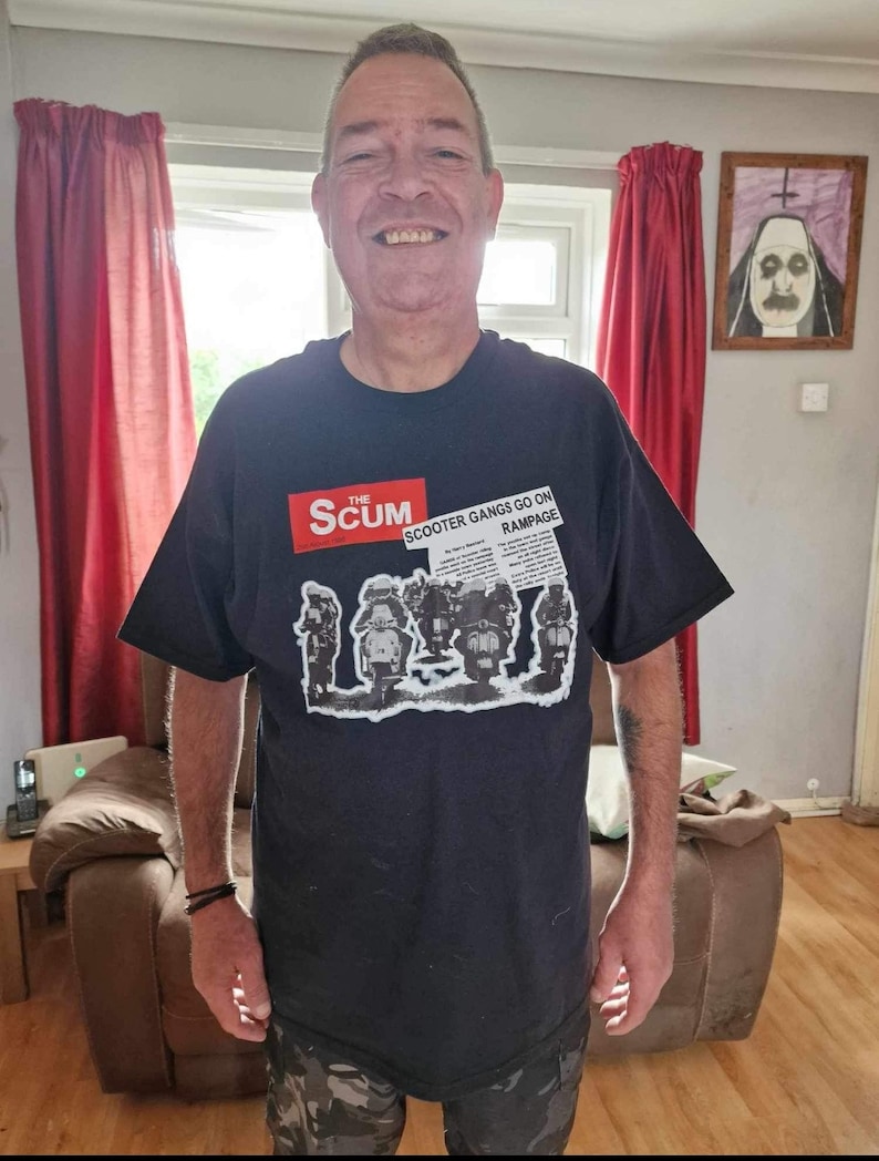 The Scum Classic Scooterboy T-shirt, Scooterist, Vespa, Lambretta ...
