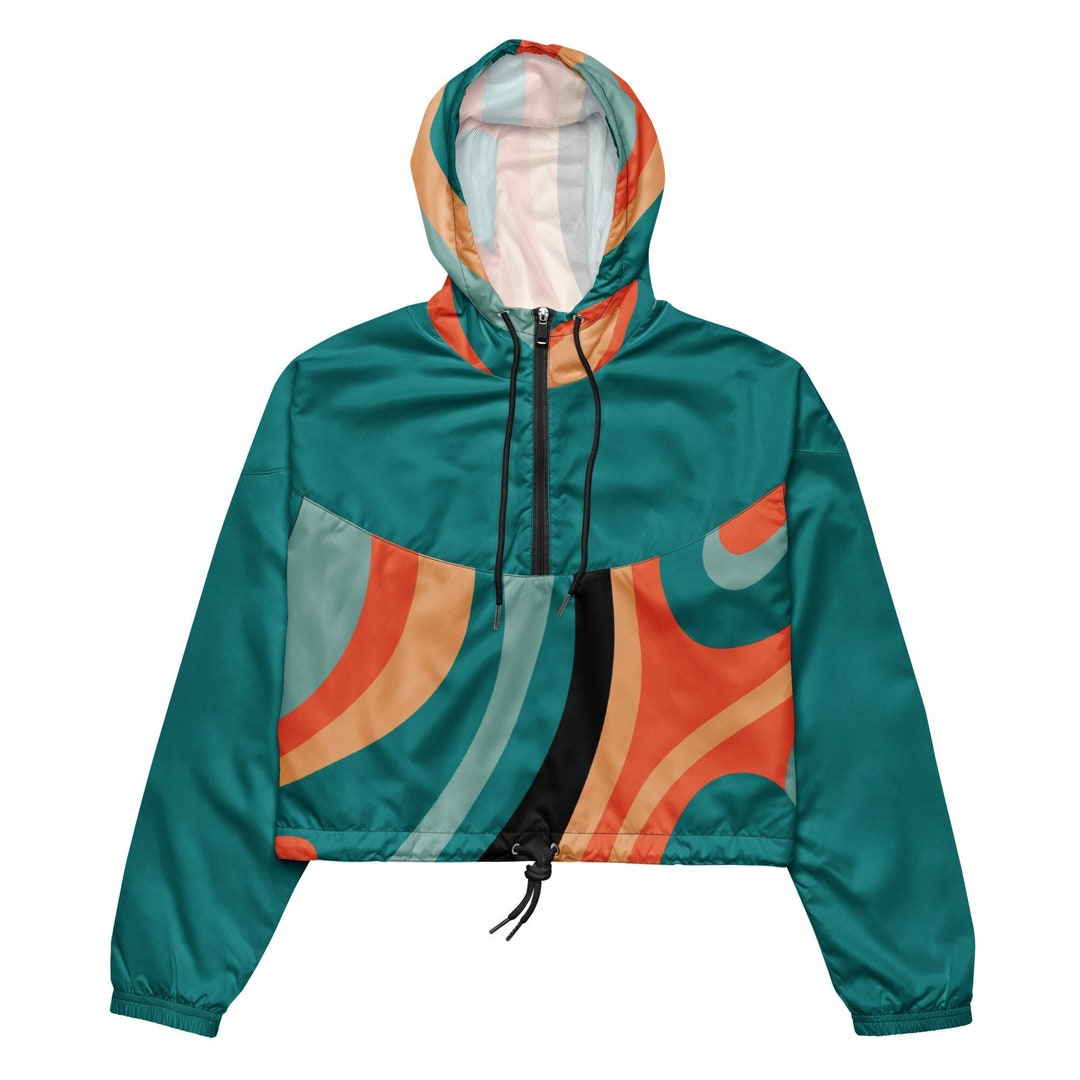 MONK Womens Rain Crop Jacket Pattern / Hooded Coat / Gym Gift / Light ...