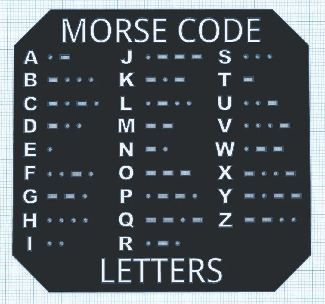 Morse Code Letter Template - Etsy UK