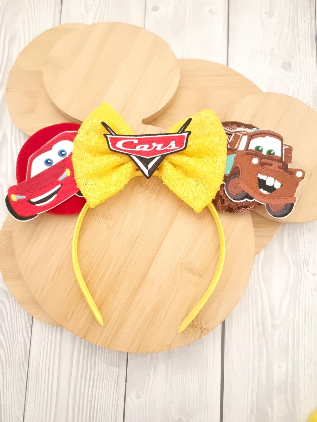 No Bow Boy Disney Character Boys Cars Lighting Mcqueen Mator Race Logo ...