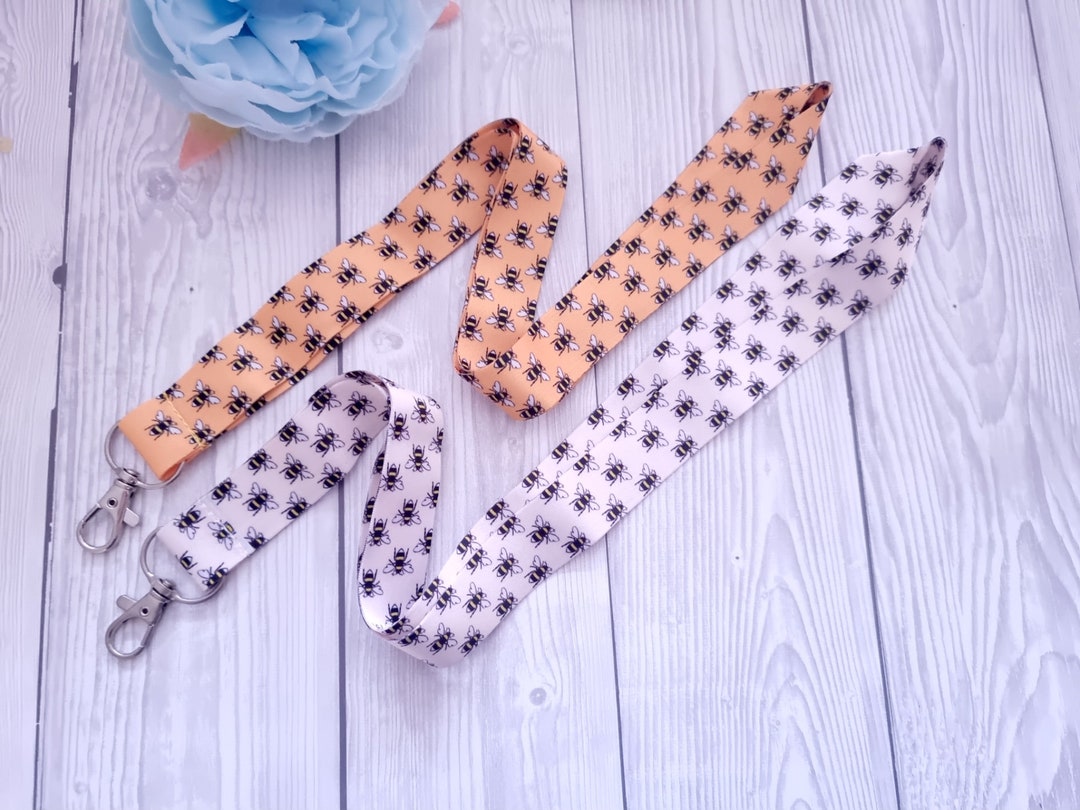 Funky Wild Bumble Bee ID Lanyard Design Keychain / Badge Holder / Neck ...