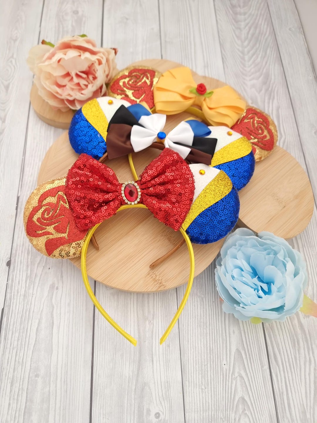 Disney Character Mouse Ears: Princess Beauty and the Beast, Belle ...